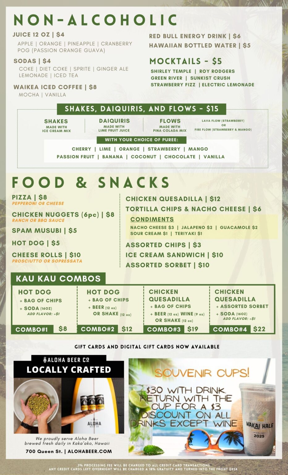 Makai Hale Beach Bar | AOAO Beach Villas at Ko Olina
